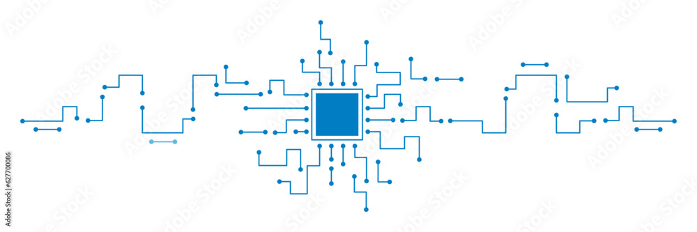 sfondo, processore, tecnologia, informatica, digitale, Stock Vector ...