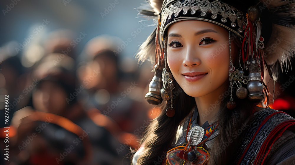 Hmong Ethnic Group in Southeast Asia Stock Illustration | Adobe Stock