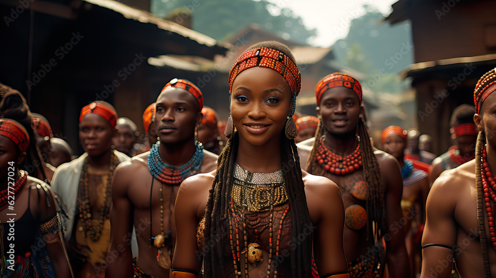 Igbo - One of Nigeria's largest ethnic groups. Stock Illustration ...