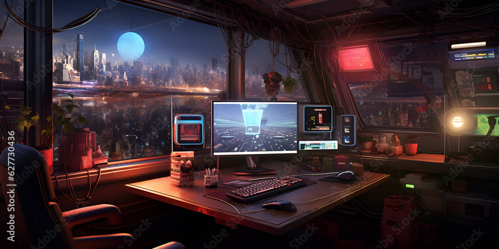 Ilustrace „Gaming desktop pc computer setup gamer Best Gaming Monitors ...