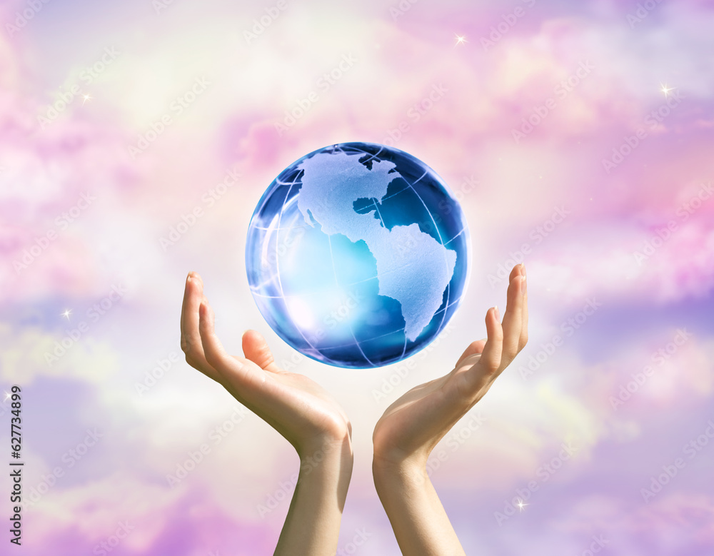 Earth Day or Environment Day concept. Clean air, World Ozone Day theme ...