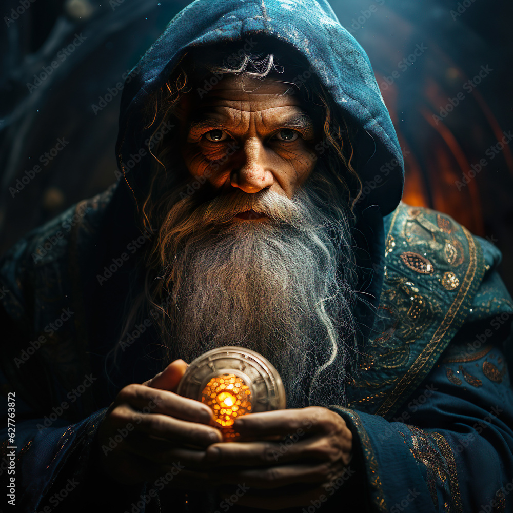 High Fantasy Character: An epic portrait of an anrcane powerful ...