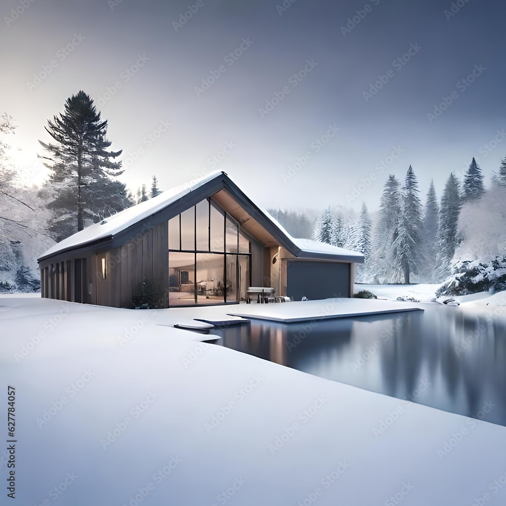 Architectural rendering winter scenes with property CGI and 3D renders ...