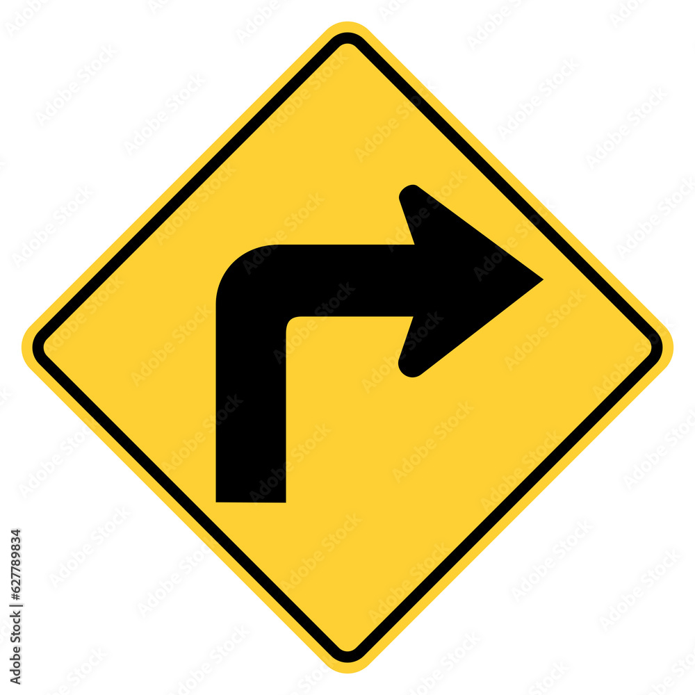 Transparent PNG format Vector graphic of a usa turn highway sign. It ...