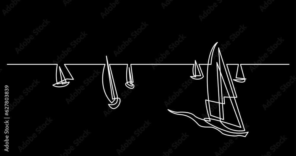 continuous line drawing vector illustration with FULLY EDITABLE STROKE ...