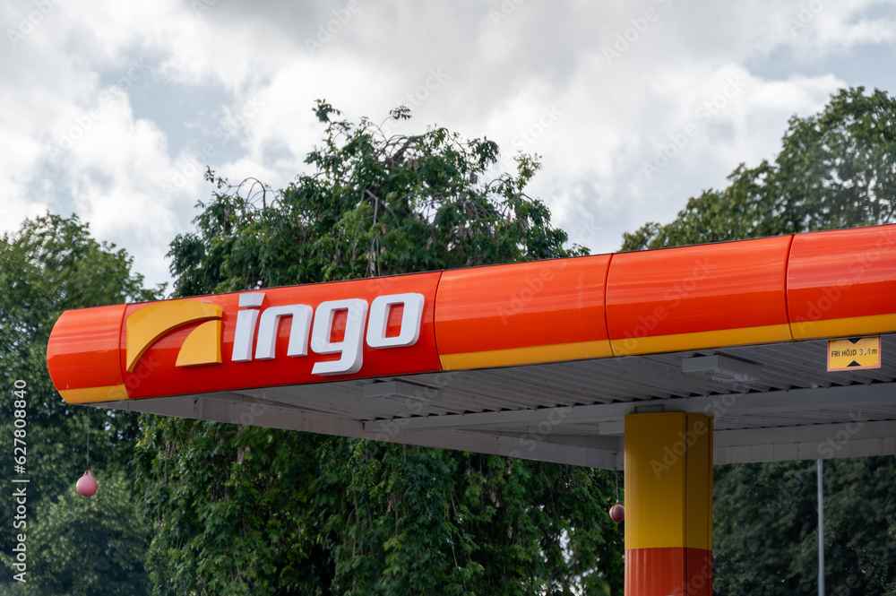 Lund, Sweden - July 15, 2023: The logo of Ingo car gas company Stock ...