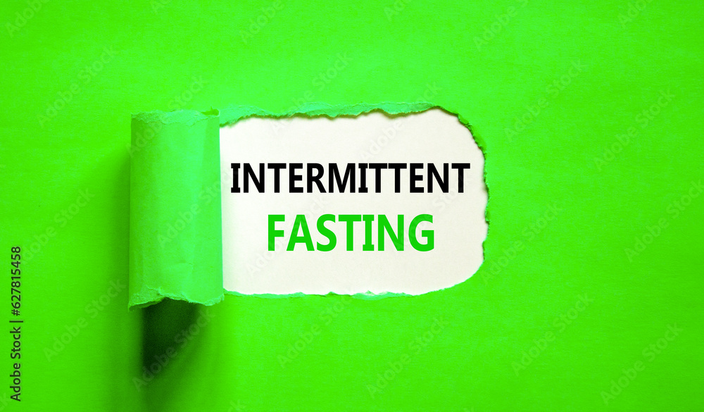 Intermittent fasting symbol. Concept words Intermittent fasting on ...