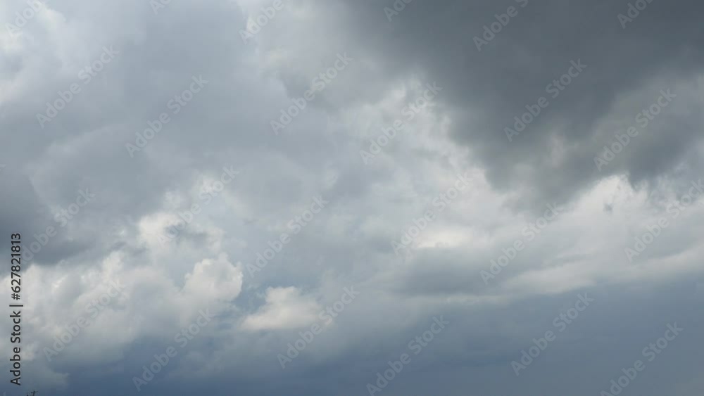 Terrible air whirlwind. Cumulonimbus clouds, shower clouds, thunderclouds are vertically ...
