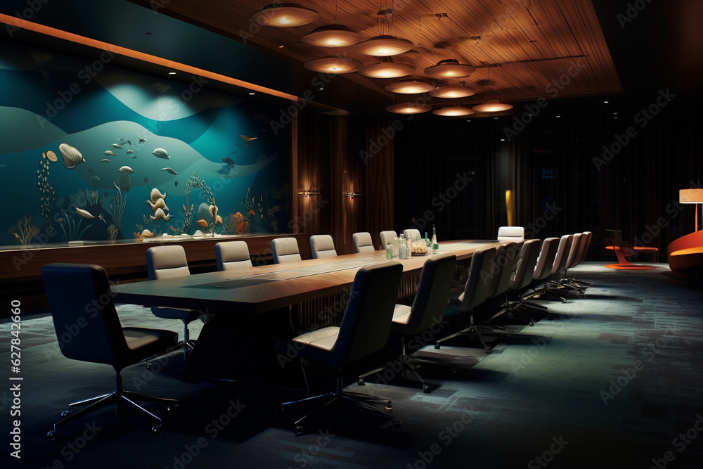 Open space office room, conference room, office room, hotel conference ...