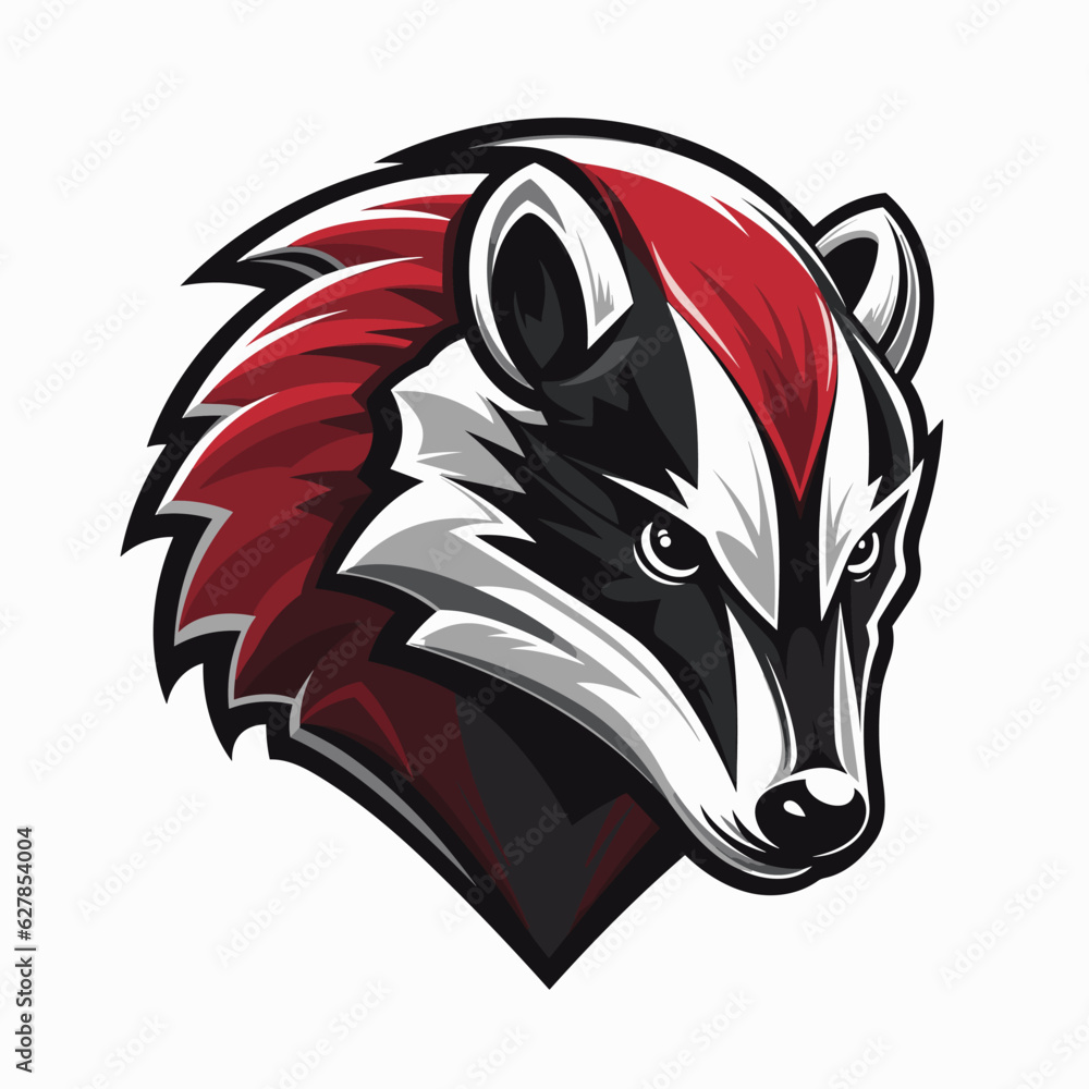 Esport vector logo badger, badger icon, badger head, vector Stock ...