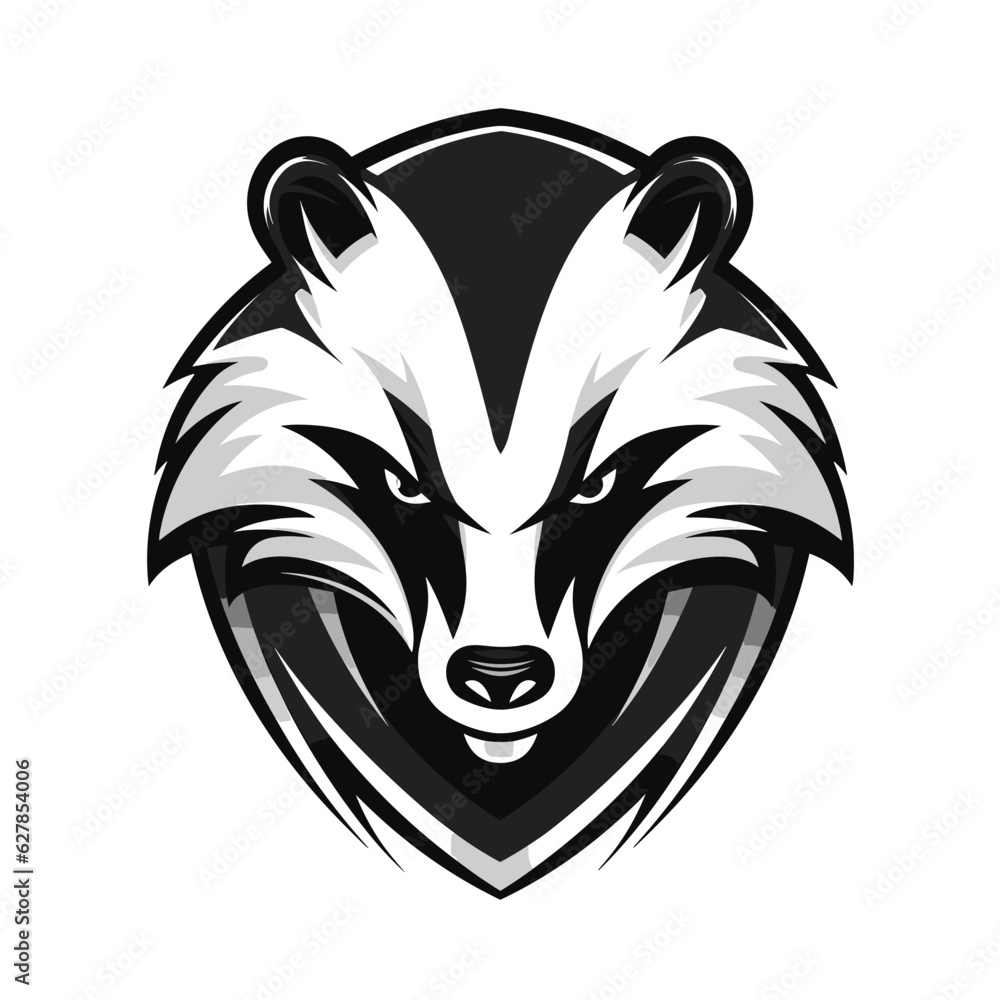 Esport vector logo badger, badger icon, badger head, vector Stock ...