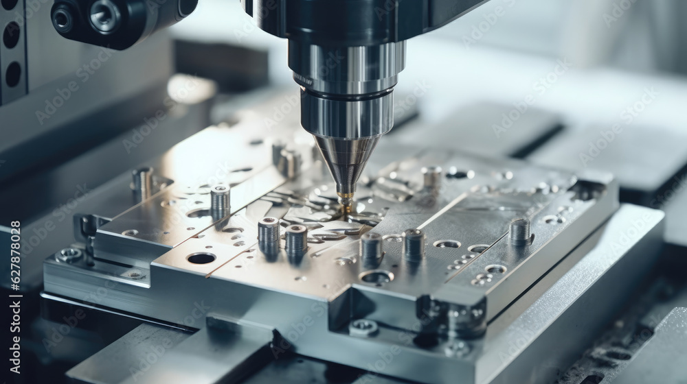 CNC milling machine Process, The CNC lathe produces steel parts for the ...