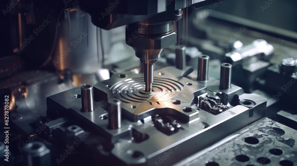 CNC milling machine Process, The CNC lathe produces steel parts for the ...