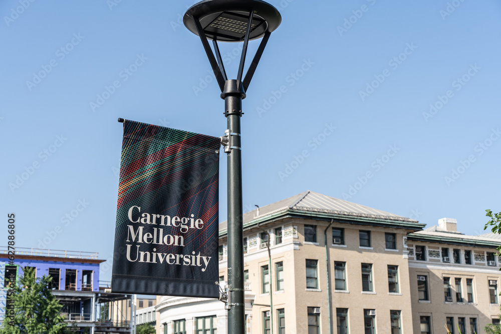 Carnegie Mellon Campus Sign Stock Photo | Adobe Stock