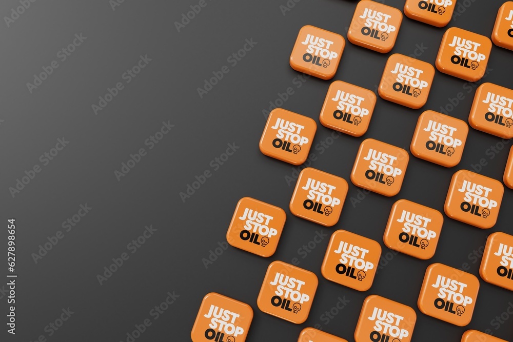 LONDON, UK - July 2023: Just stop oil environmental protest activist ...