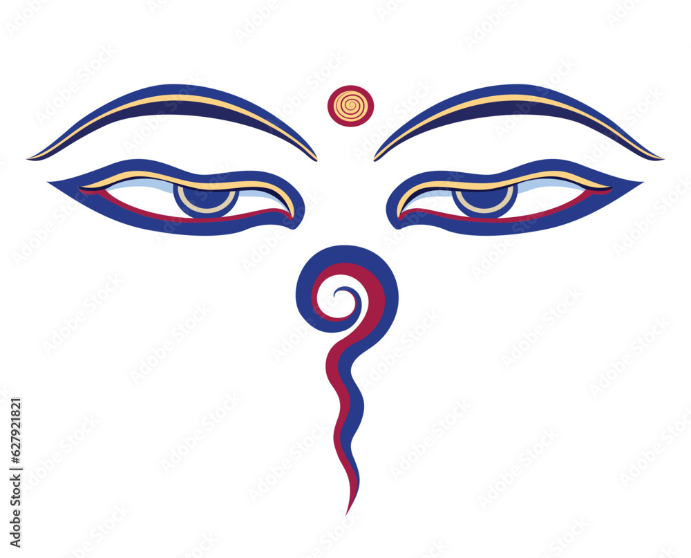 Tibet Buddhism Third Eye element Tibet, Tibetan, Nepali, Nepal Stock ...