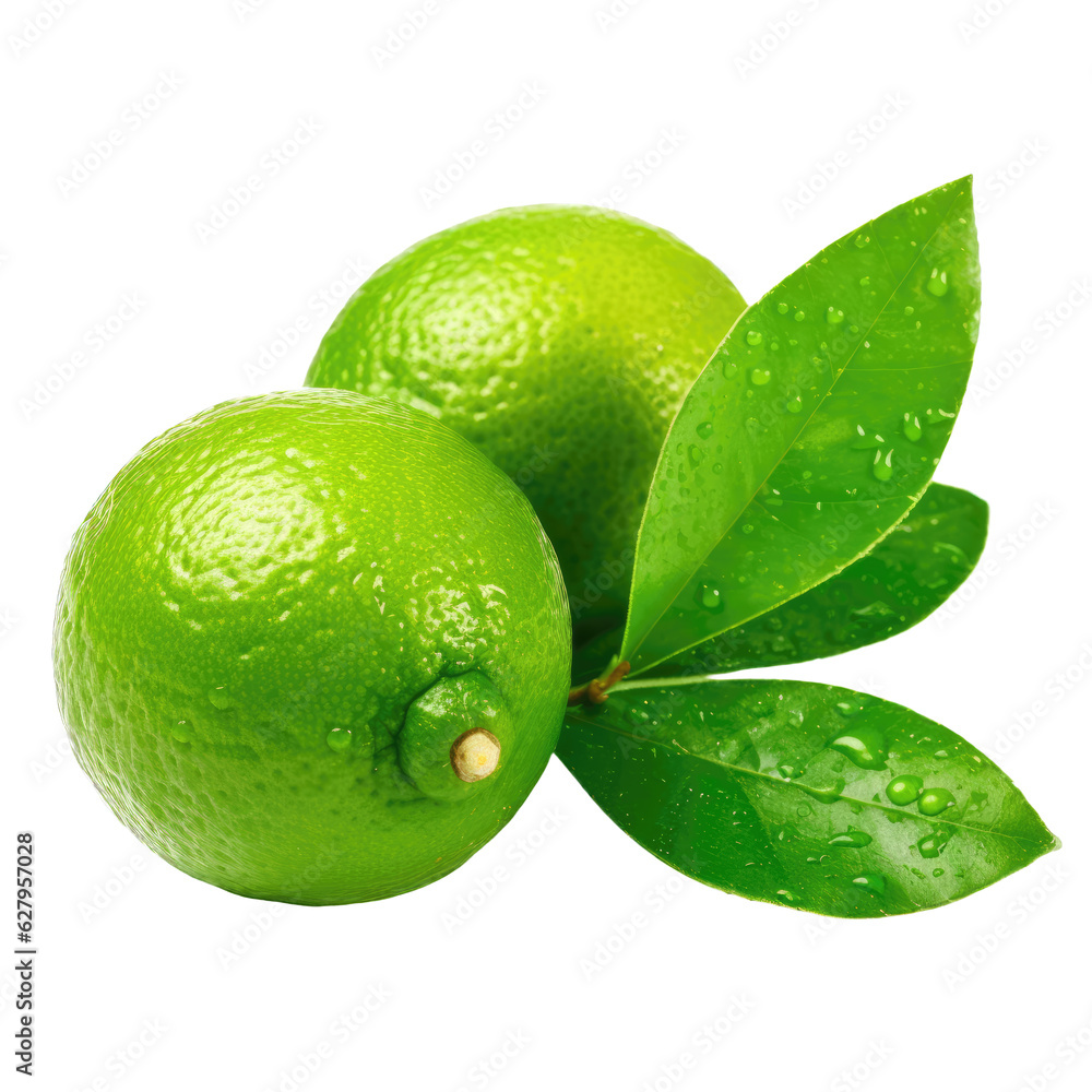 Delicious green limes isolated on transparent background, png clip art ...