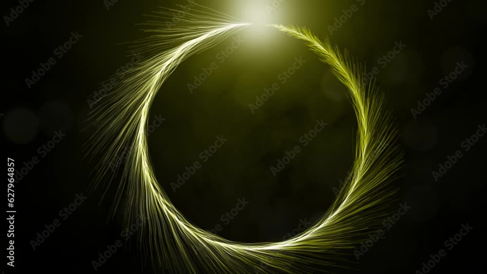 Abstract Particle Rotating magic circle as interdimensional portal ...