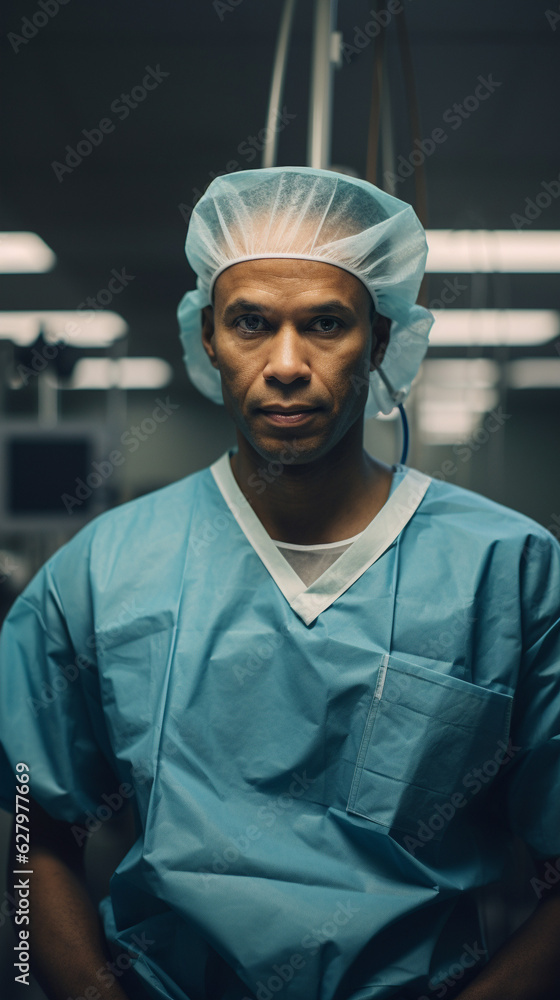 Critical Care: Surgeon Leading a Crucial Operation in the Operating ...