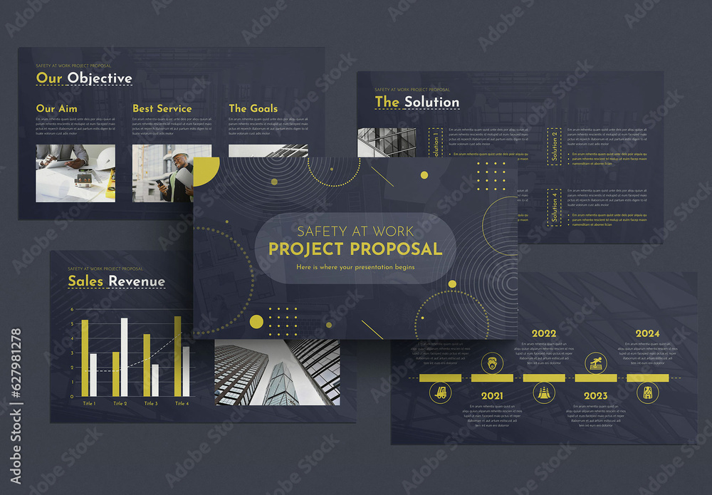 Project Proposal Presentation Layout Stock Template | Adobe Stock