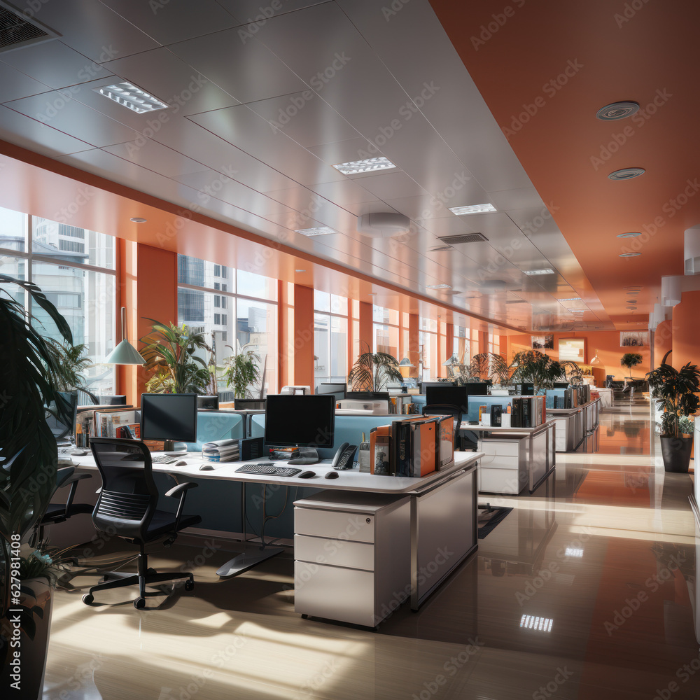 Office cubicle background partition wall Stock Photo | Adobe Stock