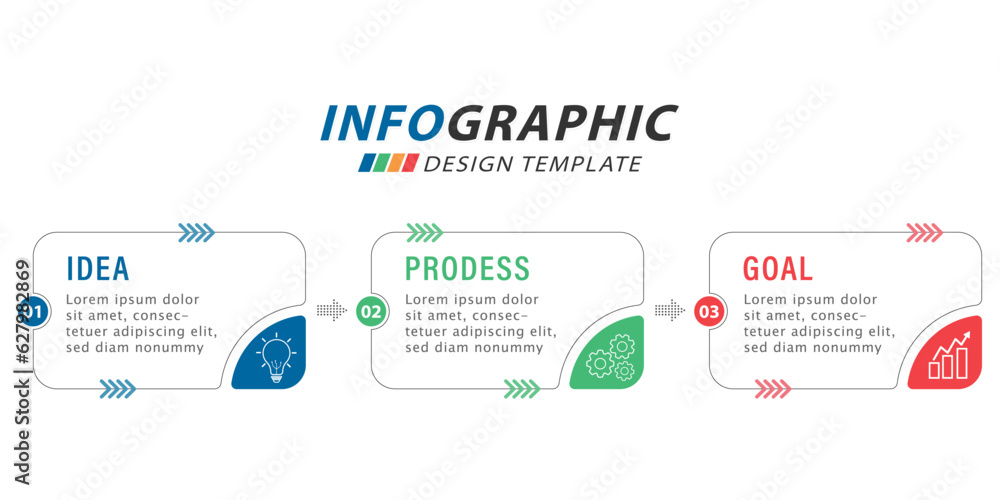 Timeline Creator infographic template. 3 Step timeline journey ...