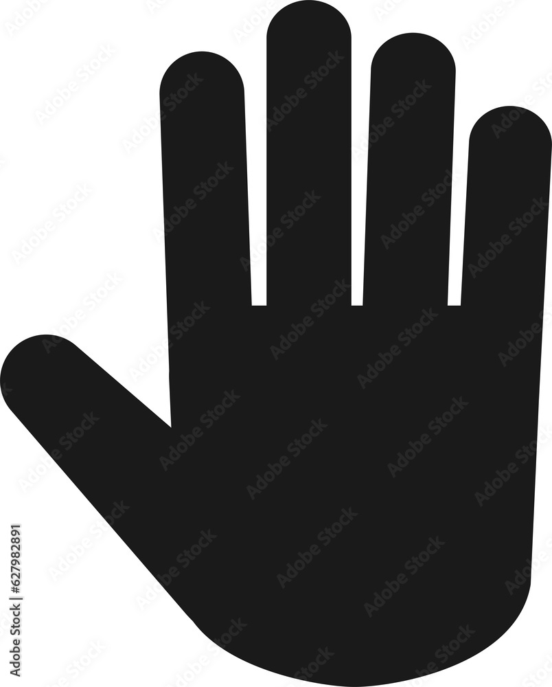 Stop hand palm icon for your website design, logo, app, UI ...
