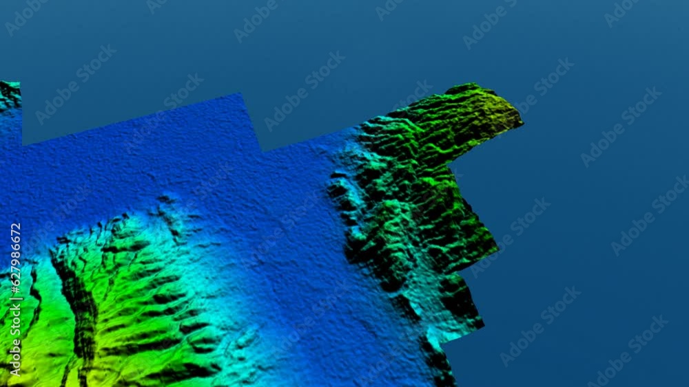 3D Model of terrain generated with drone using photogrammetry Stock ...