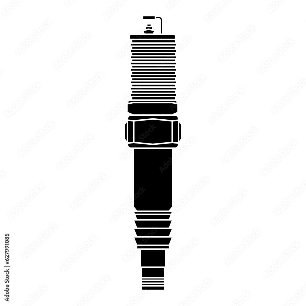 Spark plug icon vector. sparking plug illustration sign. Ignition ...