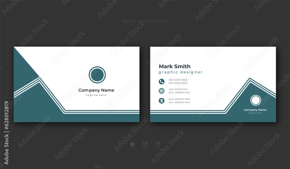Modern and simple business card design Modern presentation card with ...