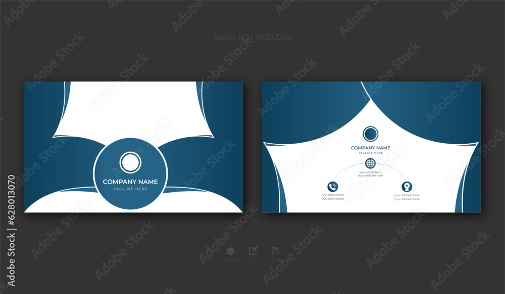 Modern and simple business card design Modern presentation card with ...
