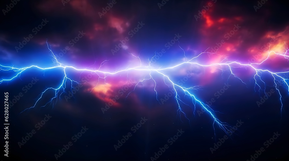Colorful lightning spectrum lights with black background. 8k resolution ...
