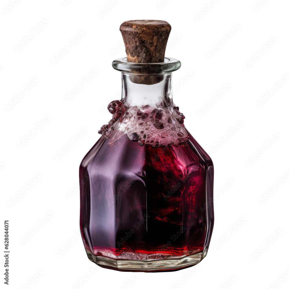 red potion isolated on transparent background cutout Stock Illustration ...