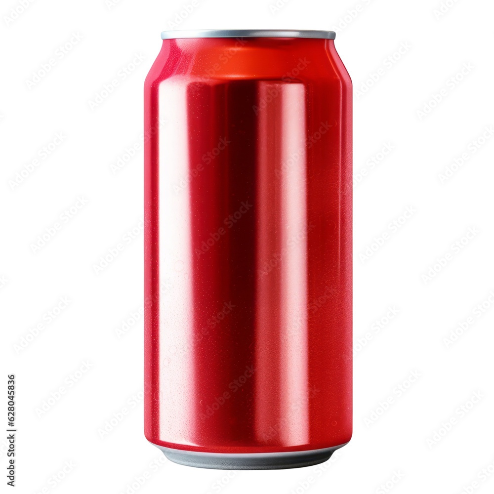red soda can isolated on transparent background cutout Stock ...