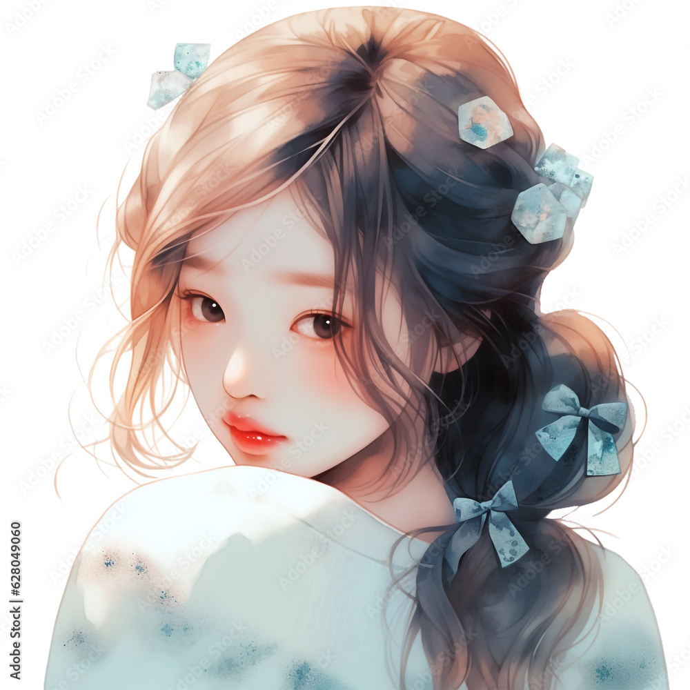 Miss Monday - The young woman is gentle and calm. She embraces ...