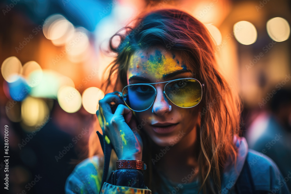 Social Media Day with creative vision - Vibrant lighting, bold color ...