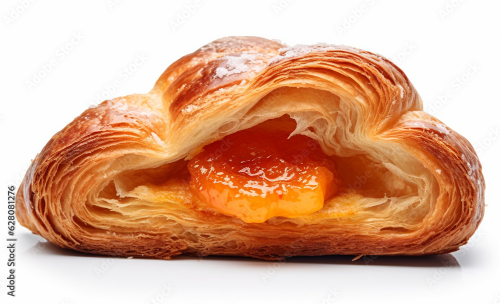 Delicious Breakfast - Croissant with Jam and Realistic Details ...