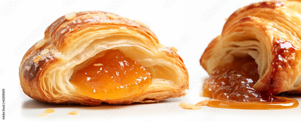 Delicious Breakfast - Croissant with Jam and Realistic Details ...