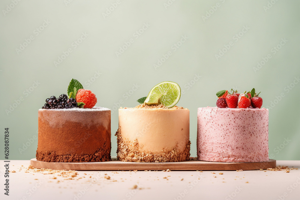 Three cakes bakery holiday happy birthday eat food sweet digital ...