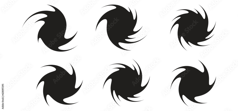 Abstract line star rotating explosion vortex vector illustration. Sharp ...