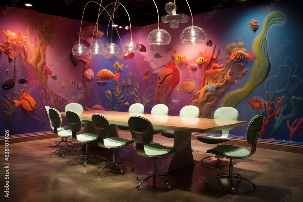 Step into a elegant meeting room, where ideas take flight. With its ...