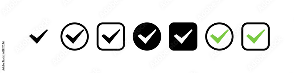 Check Mark. Check Mark vector icon collection. Check Marks. CheckMarks ...