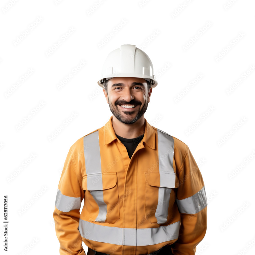 Supervisor engineer smiling with happiness at successful work on ...