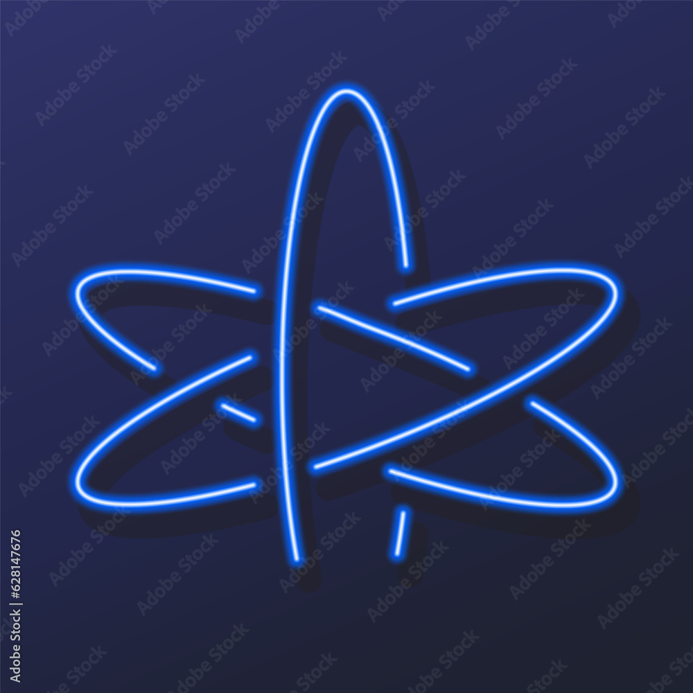 Atheism Angle neon sign, modern glowing banner design, colorful modern ...