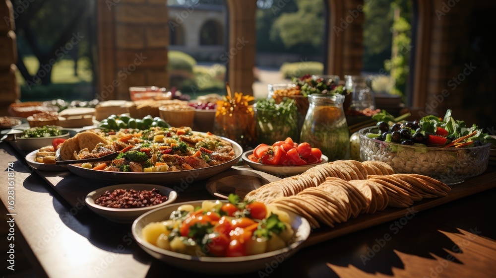 table with snacks. thai food on a table, Lebanese snacks and drinks ...