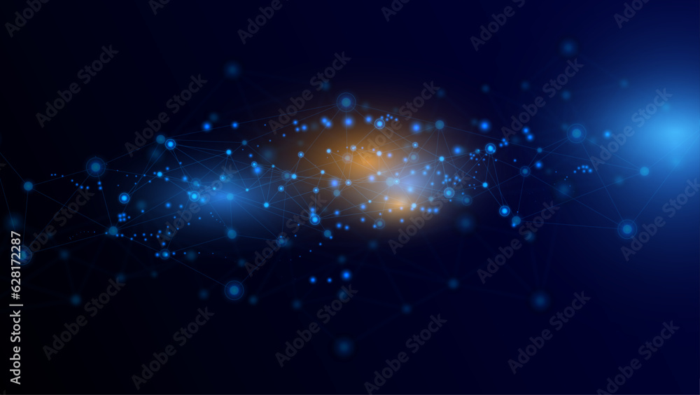 Digital transformation concept background for next generation ...