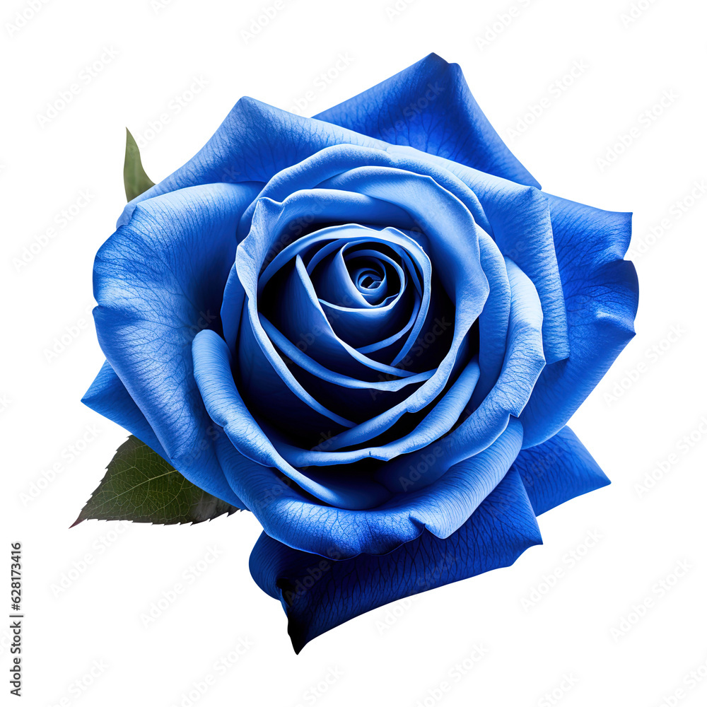 Blue rose with water drops on transparent background Remove png created ...