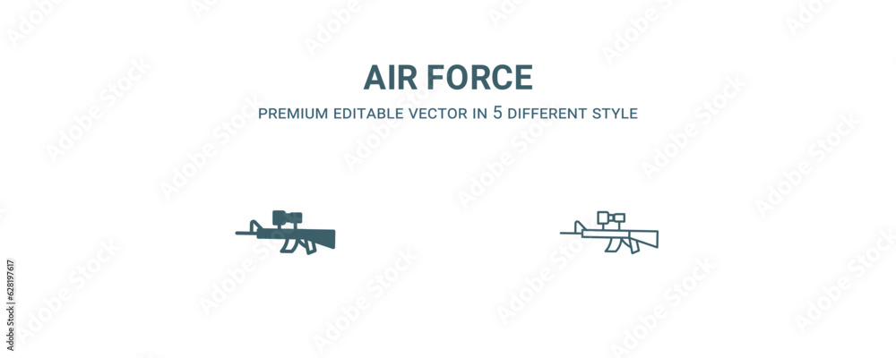air force icon. Filled and line air force icon from military and war ...