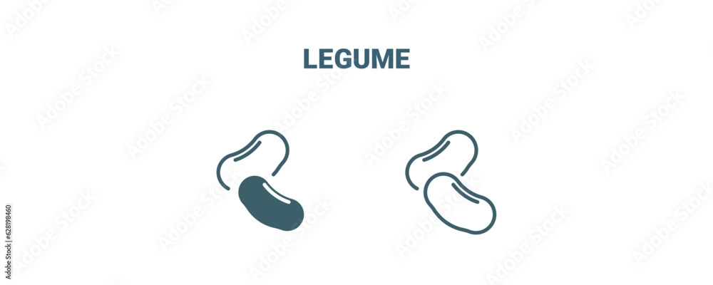 legume icon. Line and filled legume icon from agriculture and farm ...
