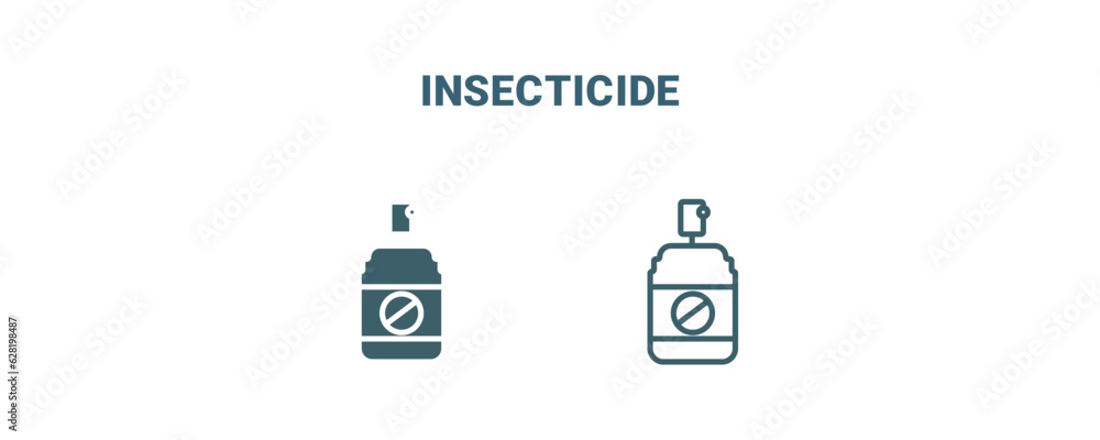 insecticide icon. Line and filled insecticide icon from agriculture and ...